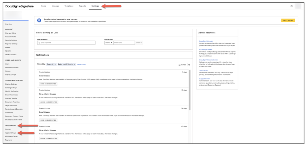 DocuSign: Setup and Configuration in Admin - Welkin Health