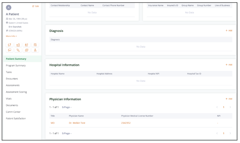Care: Profiles Overview - Welkin Health